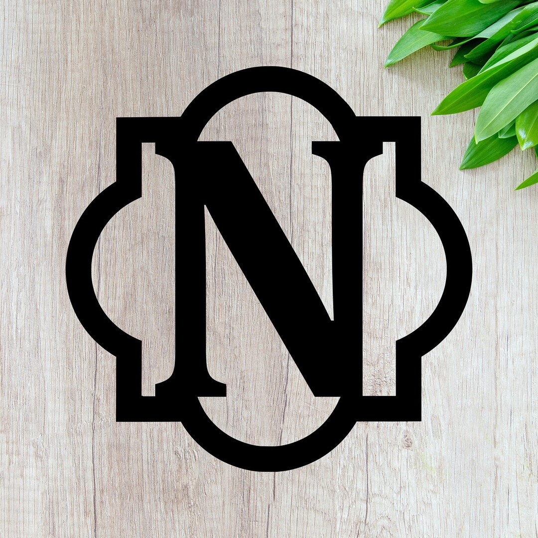 Custom Quatrefoil Monogram Sign, Quatrefoil Family Initial New Home ...