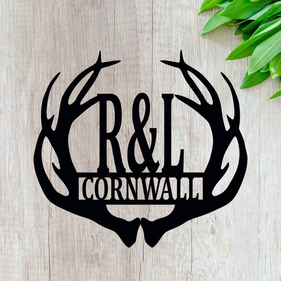 Personalized Deer Antler Sign: Hunting Couple Gift, Cabin Decor - Etsy