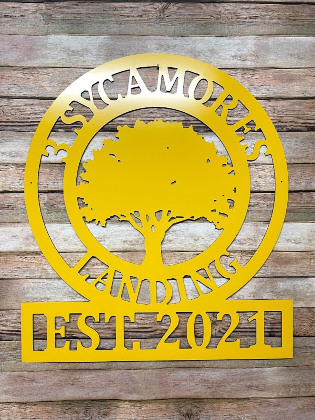 Personalized Sycamore Tree Sign Create Your Own Sycamore Decoration for ...