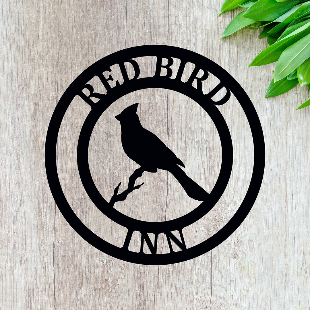 Custom Cardinal Metal Garden Sign: Red Bird Memorial Art - Etsy