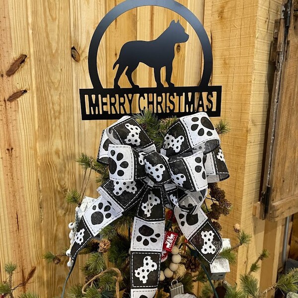 Dog Tree Topper - Etsy