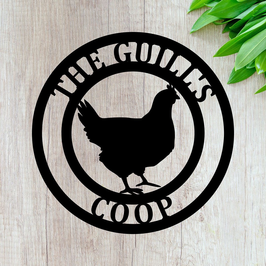 Custom Rooster House Number Sign for Home Personalized Weatherproof ...