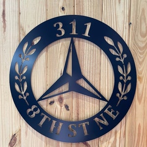 Customized Mercedes Benz Sign - Personalized Auto Decor for Home - Car ...