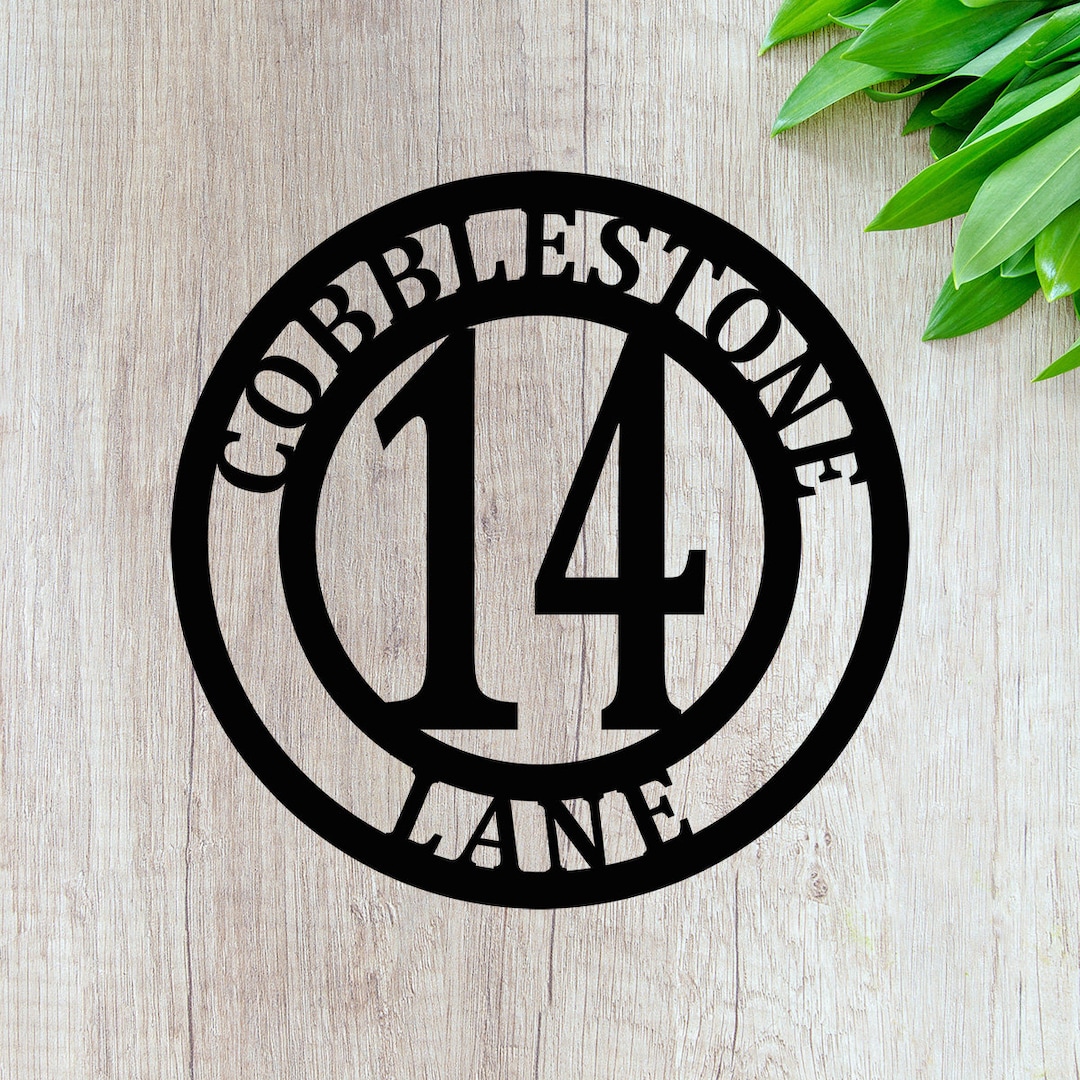 Personalized House Number Sign for Home Customized Address Plaque for ...