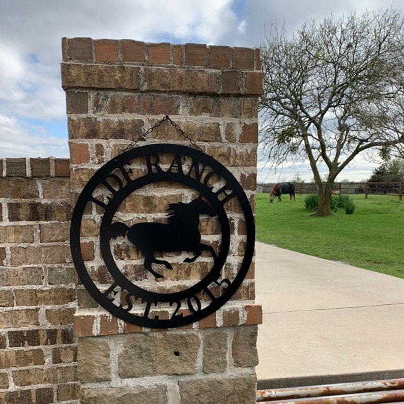 Personalized Horse Stall Sign Metal ACM 24 Custom | Etsy