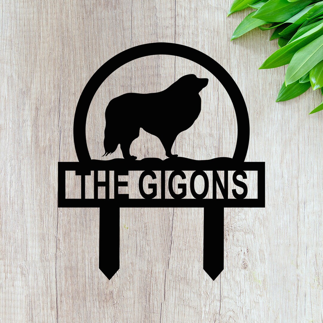 Custom Great Pyrenees Yard Sign - Customized Great Pyrenees Garden ...