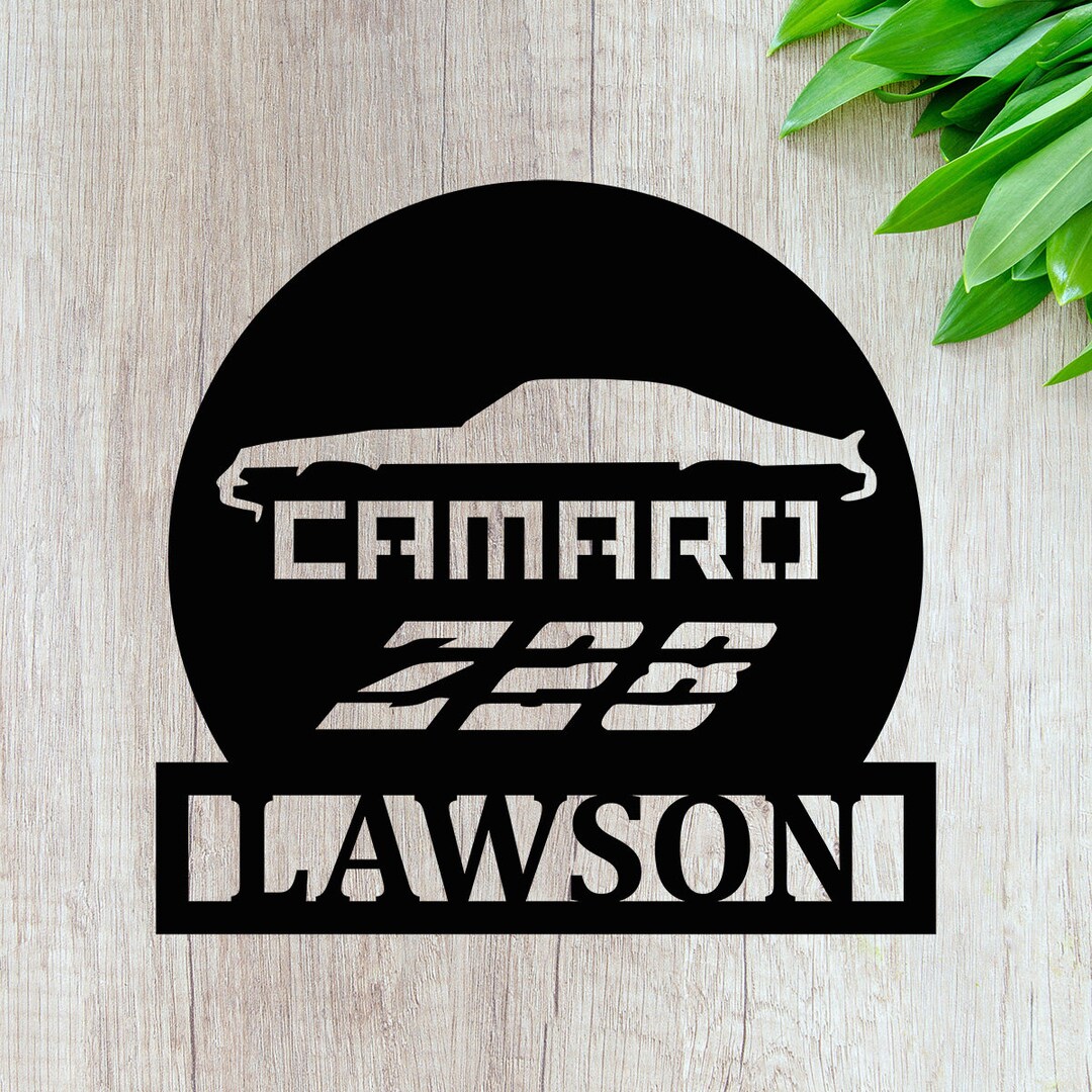 Personalized Camaro Sign Camaro Car Decor Gift for Collector With Name ...