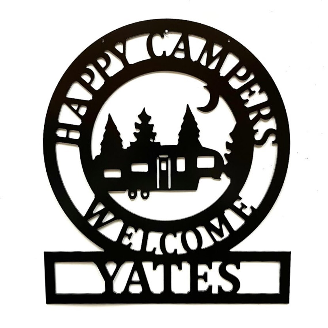 Customized Fifth Wheel Camper Sign Metal ACM Our Happy Place - Etsy