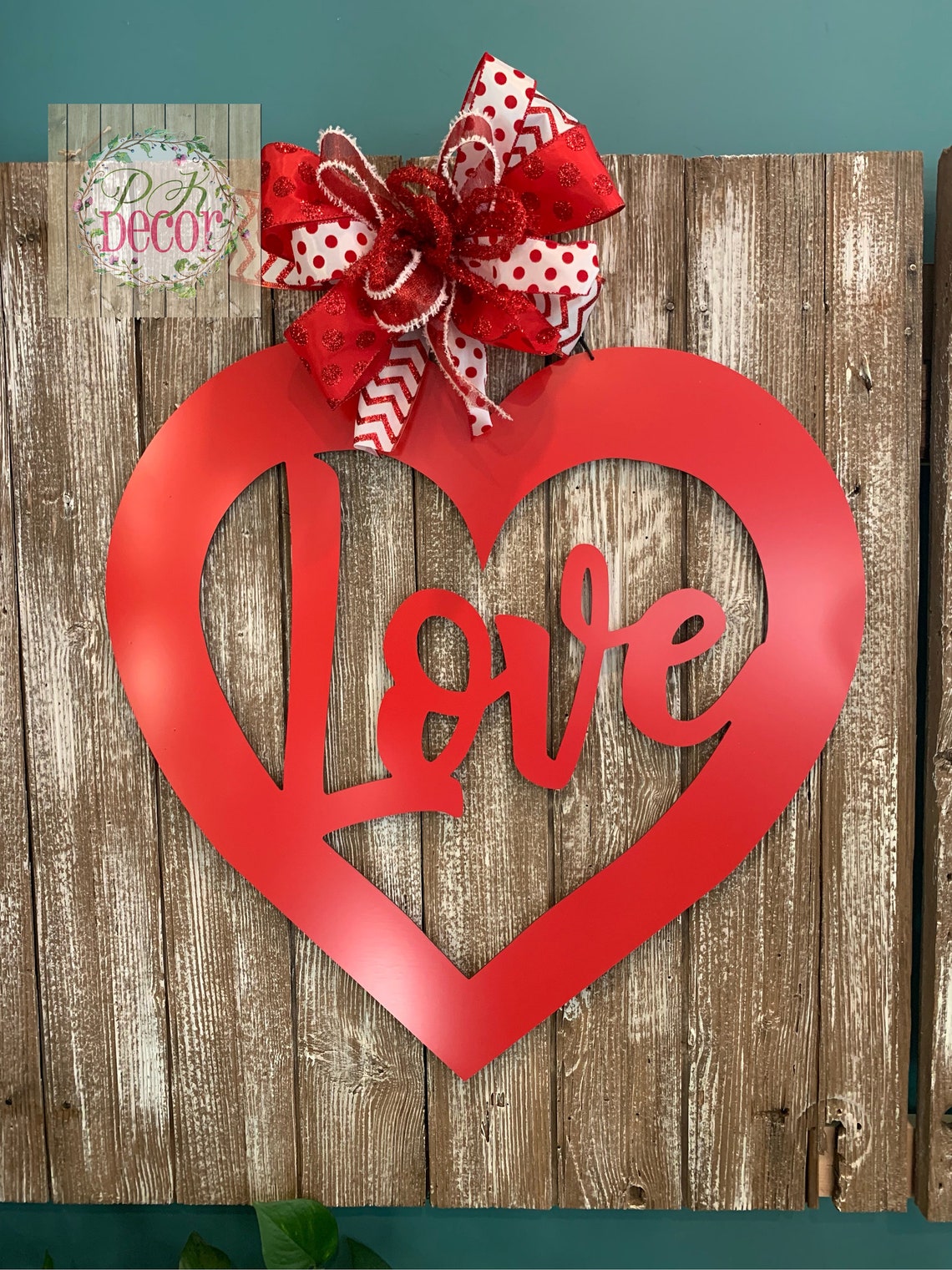 Heart Sign Wedding Love Sign Valentines Day QUICK Ship - Etsy