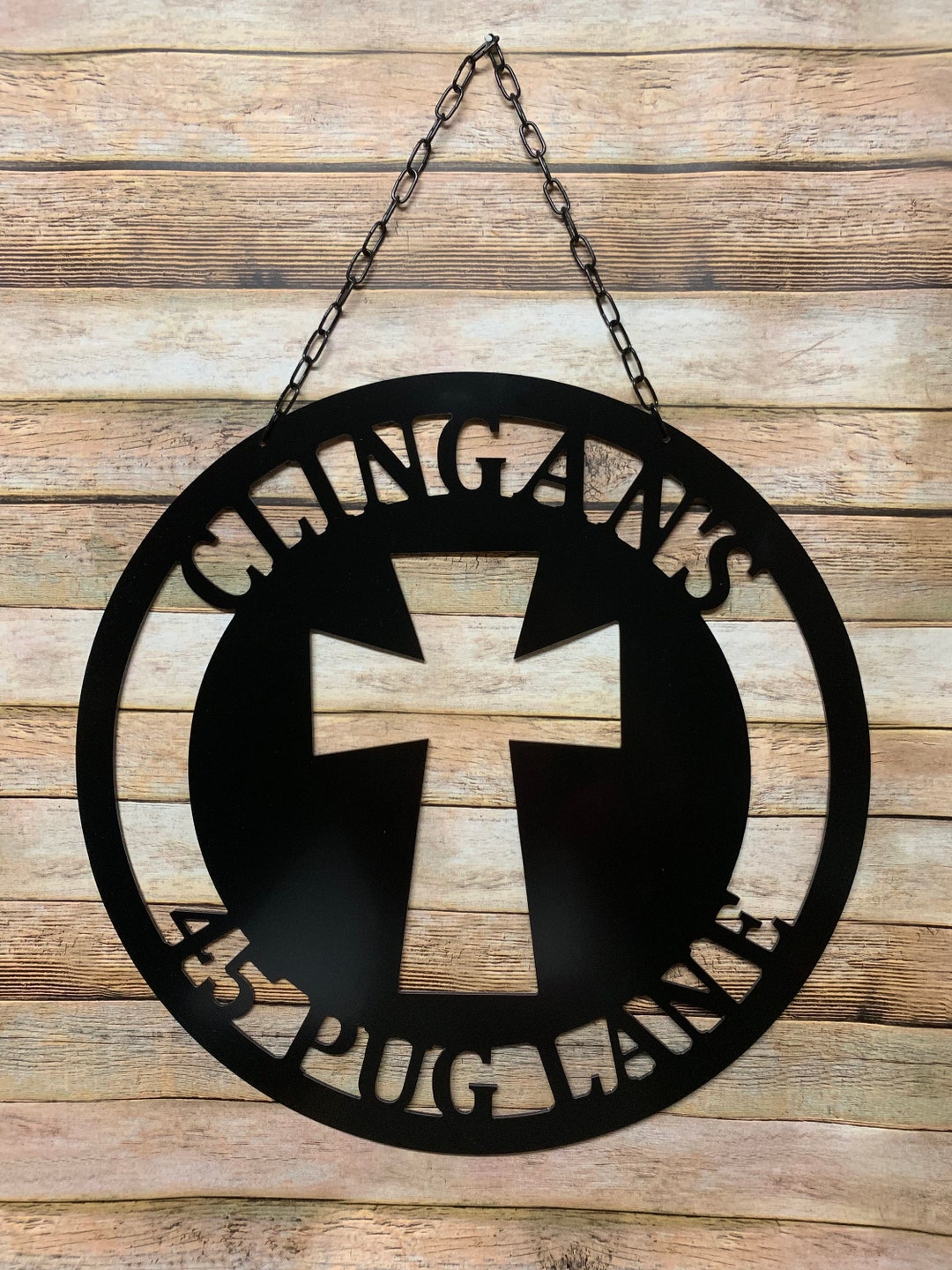 Custom Cross Door Decor or Address Sign Southern Christian - Etsy