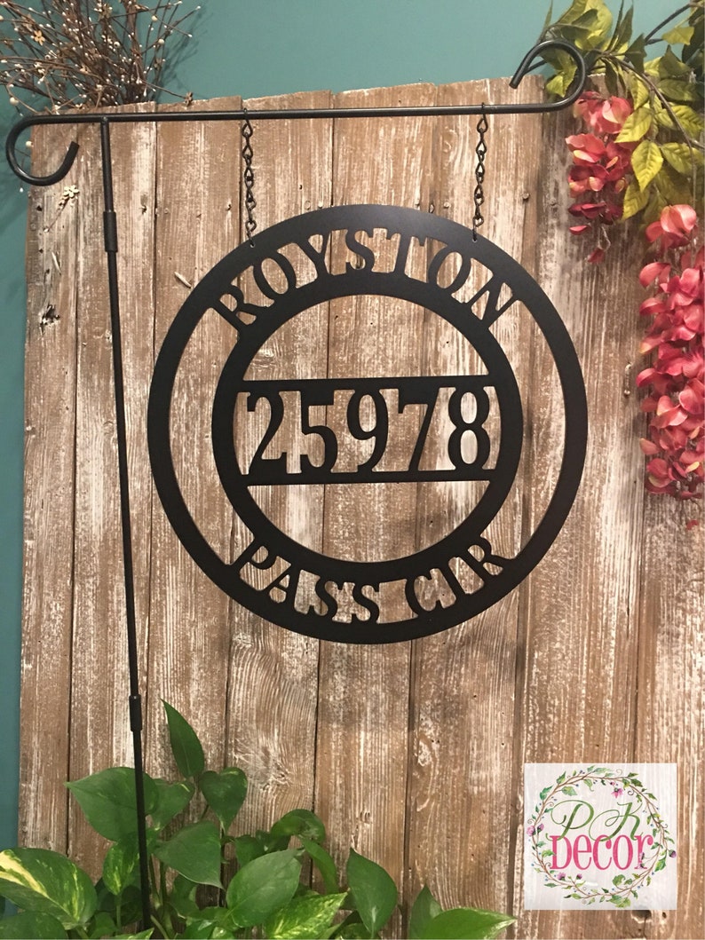 Custom Acm Metal Address Sign For Yard Address Garden Flag Etsy
