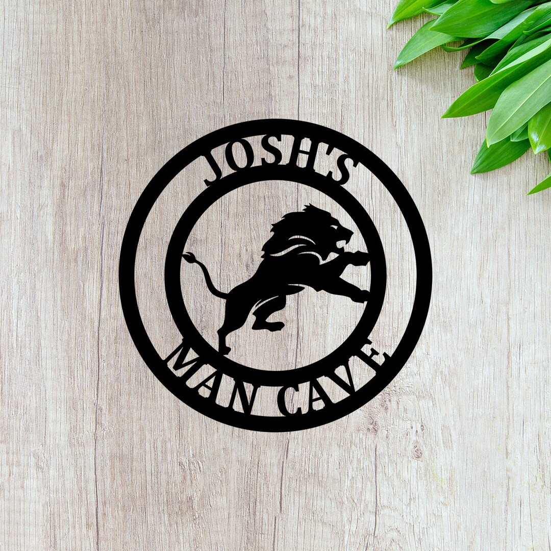 Lion Garden Flag Lion Yard Sign Customized Lion Sign Lion Decor Lion ...