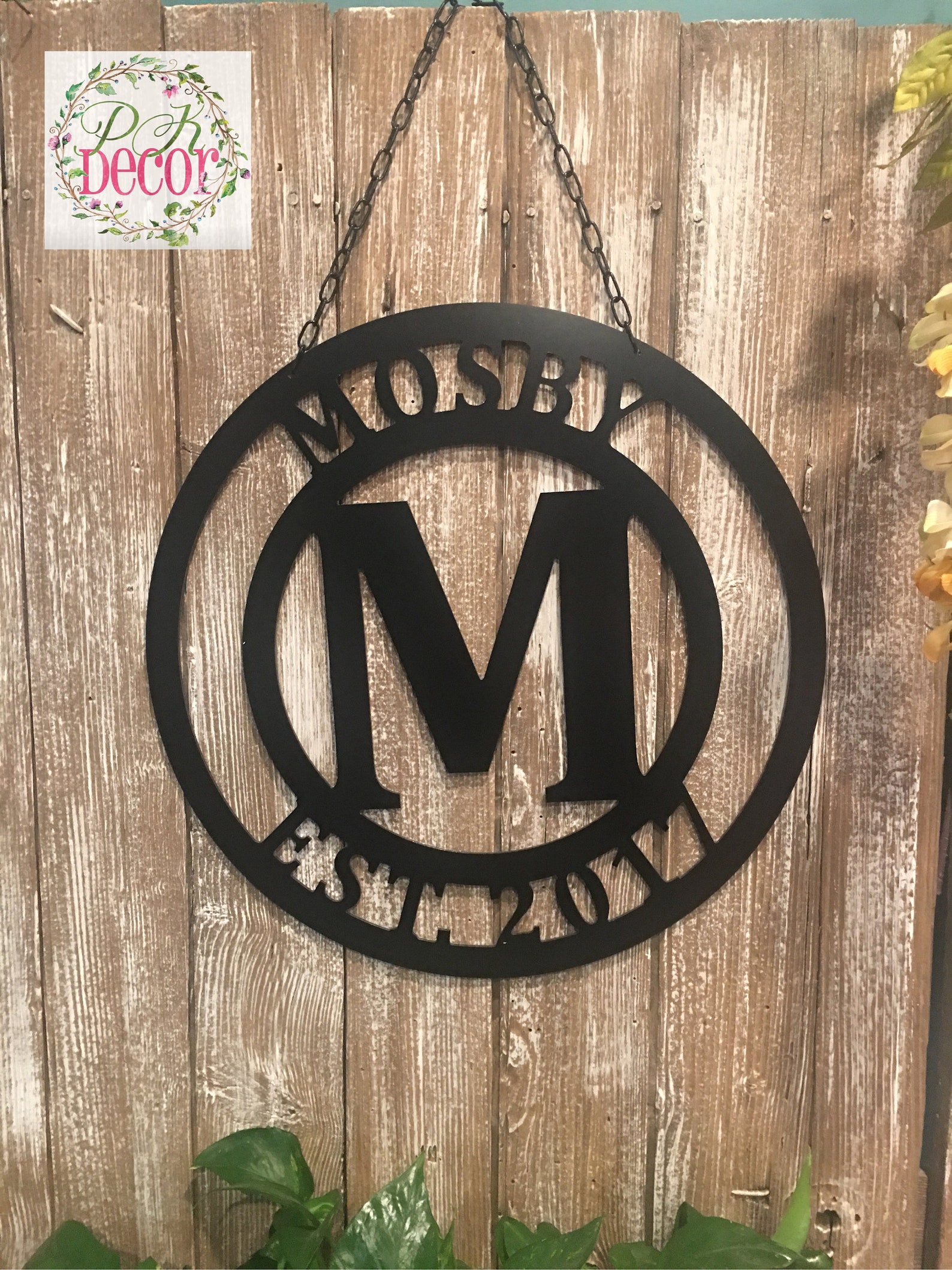 Welcome Last Name Est Sign Cutout for Front Door or Porch 18 - Etsy
