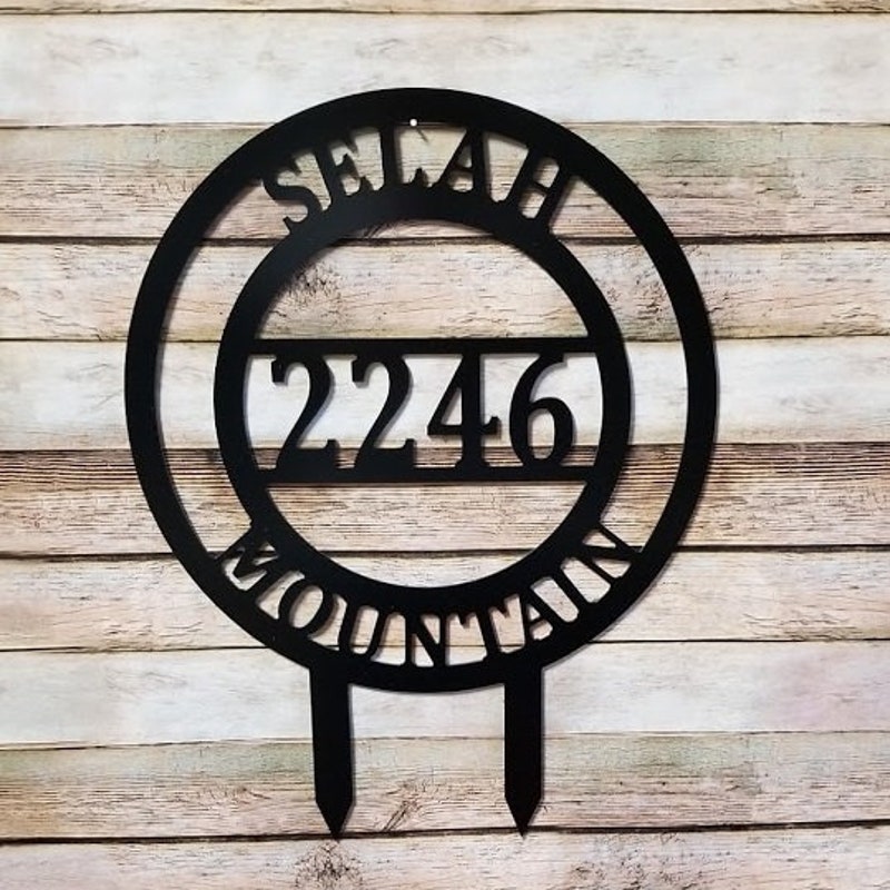 House Number Yard Sign - Etsy