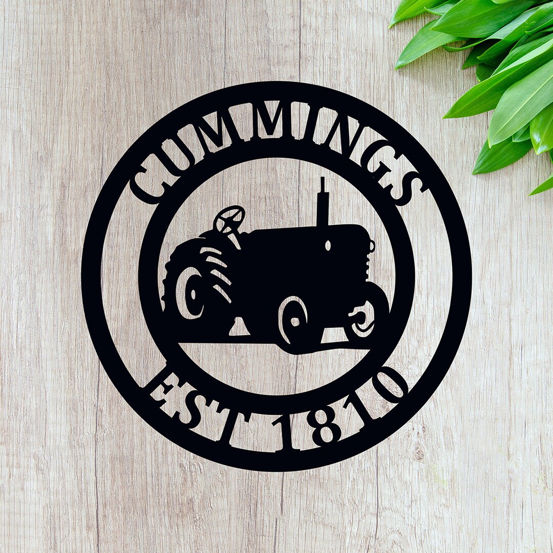 Customized Tractor Decor for Garage or Barn - Personalized Farmer Gift ...