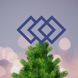 Custom Business Logo Tree Topper - Business Logo Decor Christmas Tree ...