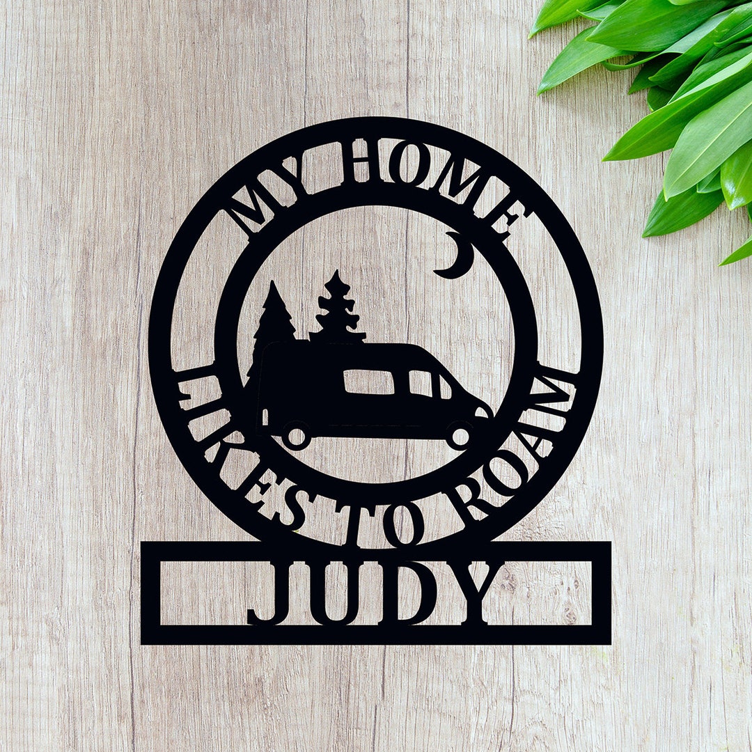 Customized Van Camper Sign Camping Van Garden Flag Personalized Our ...