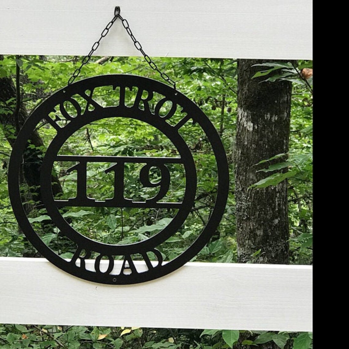 Custom House Number Sign for Home Round Street Address - Etsy