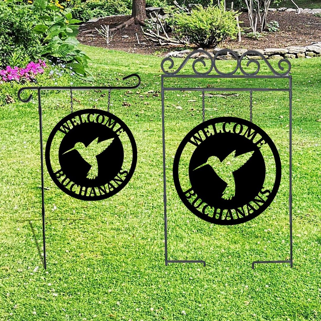 Customized Hummingbird Metal ACM Decor, Hummingbird Door Sign ...