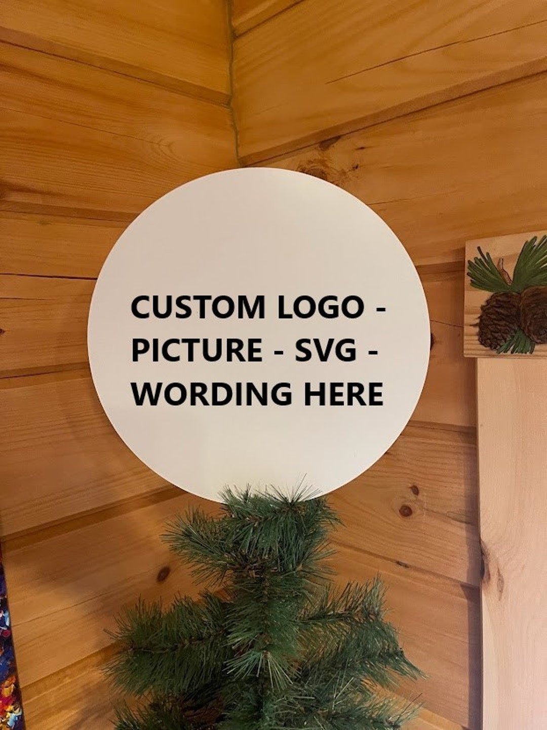 Custom Logo Tree Topper for Christmas Tree Christmas Tree Topper Logo ...