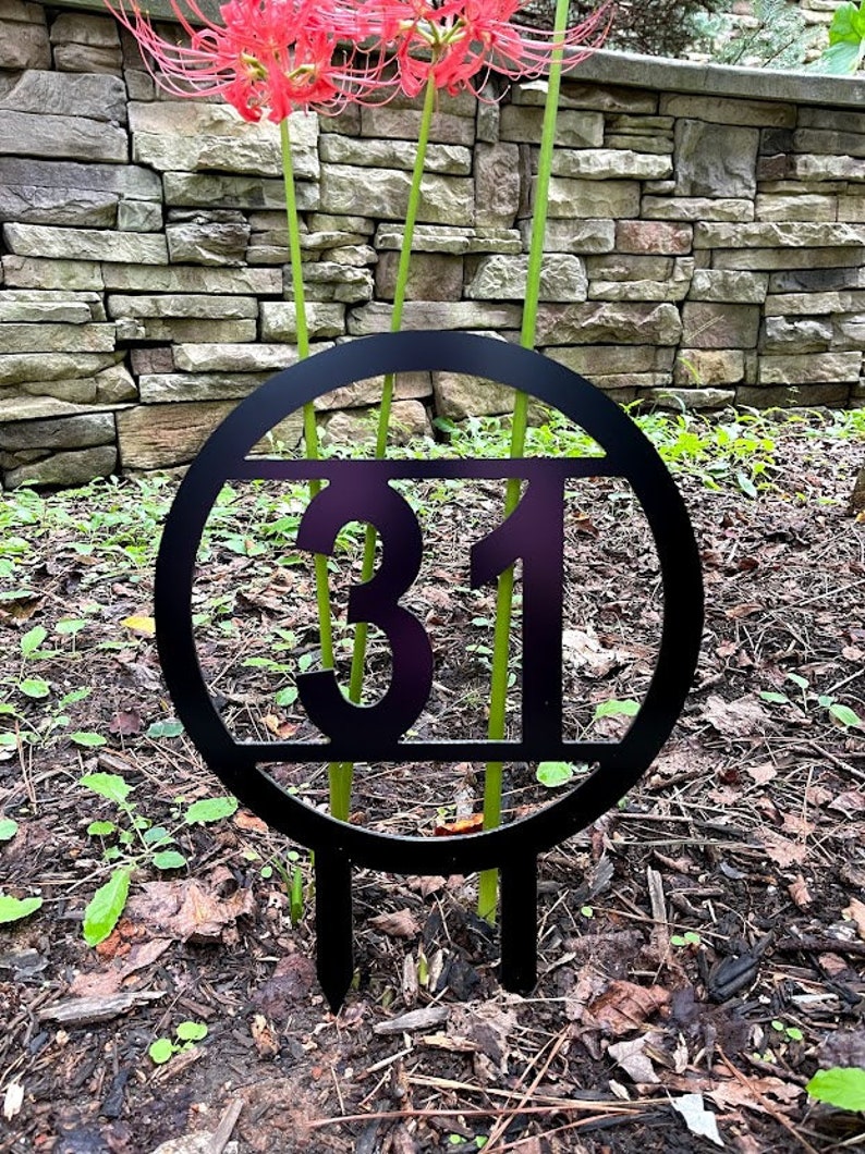 Custom Address Sign for Yard Personalized House Numbers - Etsy