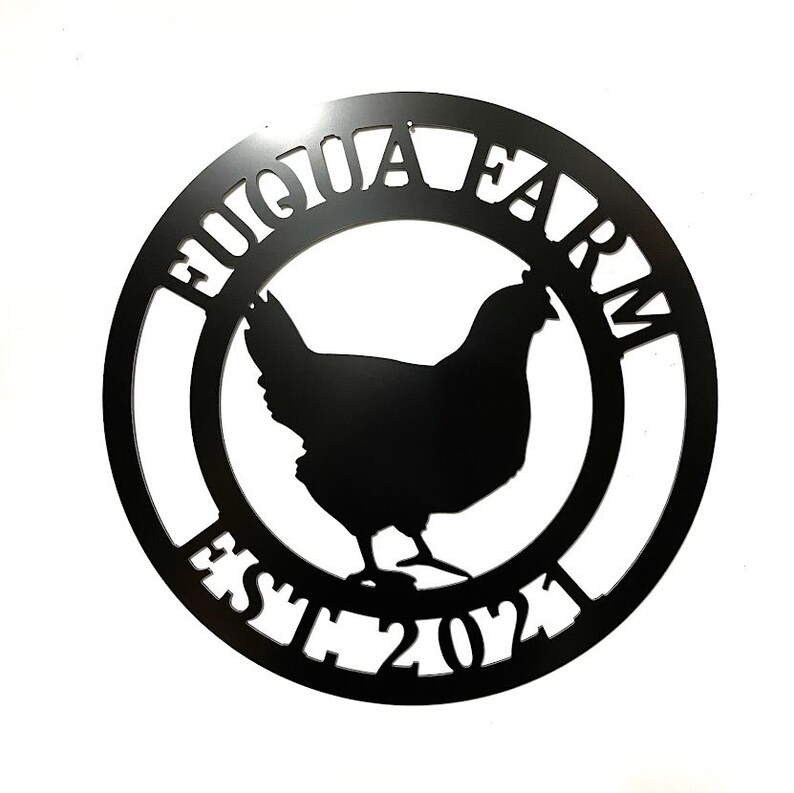 Personalized Chicken Sign Customized Chicken Coop Sign | Etsy