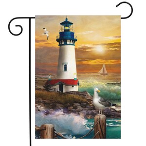 Sunset Lighthouse Yard Sign Lighthouse Gifts Summer - Etsy