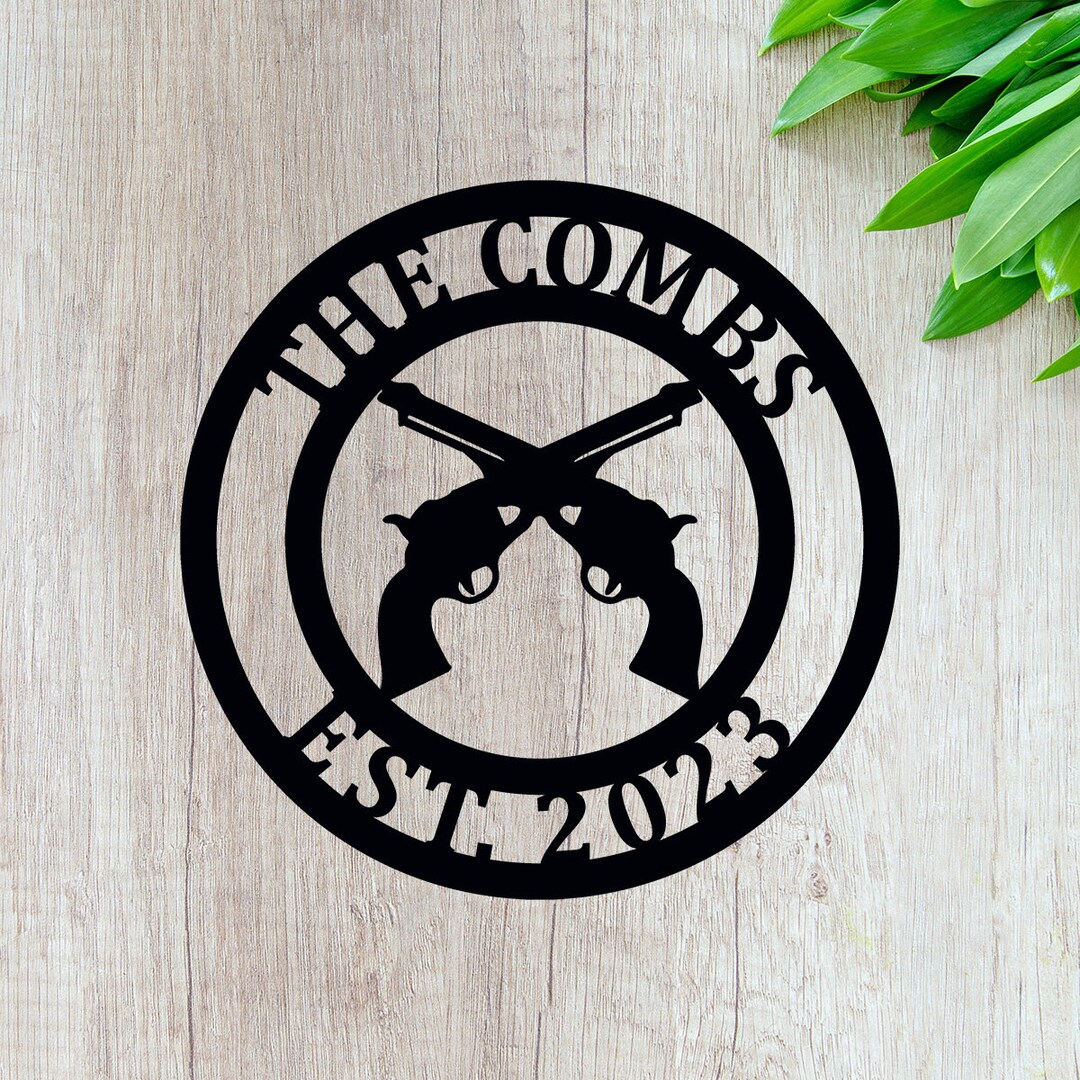 Personalized Metal ACM Gun Sign - Customized Hunting Cabin Door Hanger ...