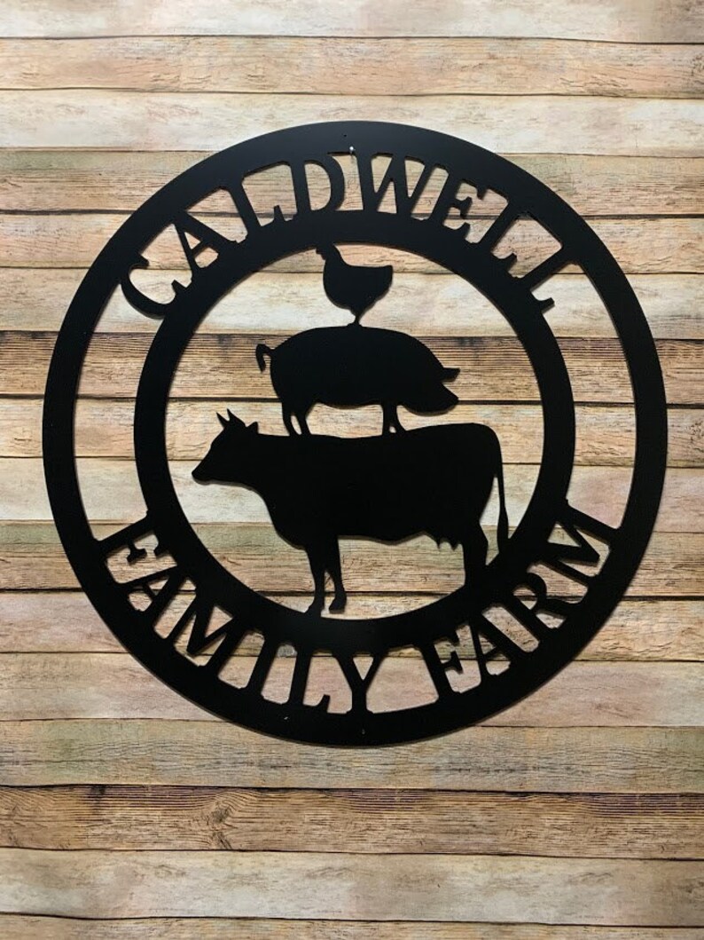 Farm Signs Personalized Outdoor Indoor Stacked Animals Farm | Etsy