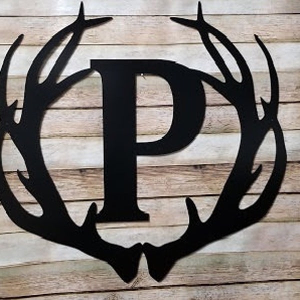 Deer Antler Monogram - Etsy
