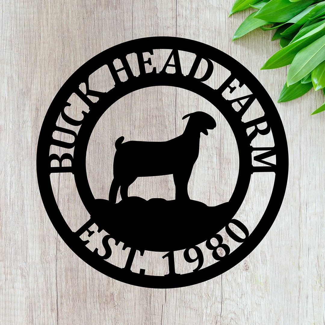 Personalized GOAT Yard Sign Goat Gifts for Men Goat Farm Sign ...