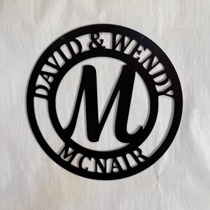 Welcome Last Name Est Sign Cutout for Front Door or Porch - 18 Inch ...