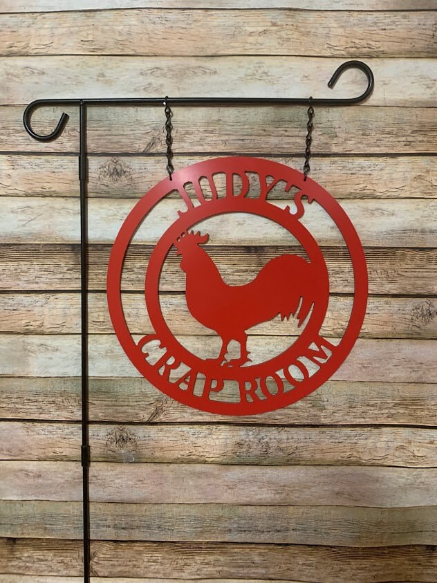 Custom Rooster Sign Last Name Rooster Door Hanger | Etsy