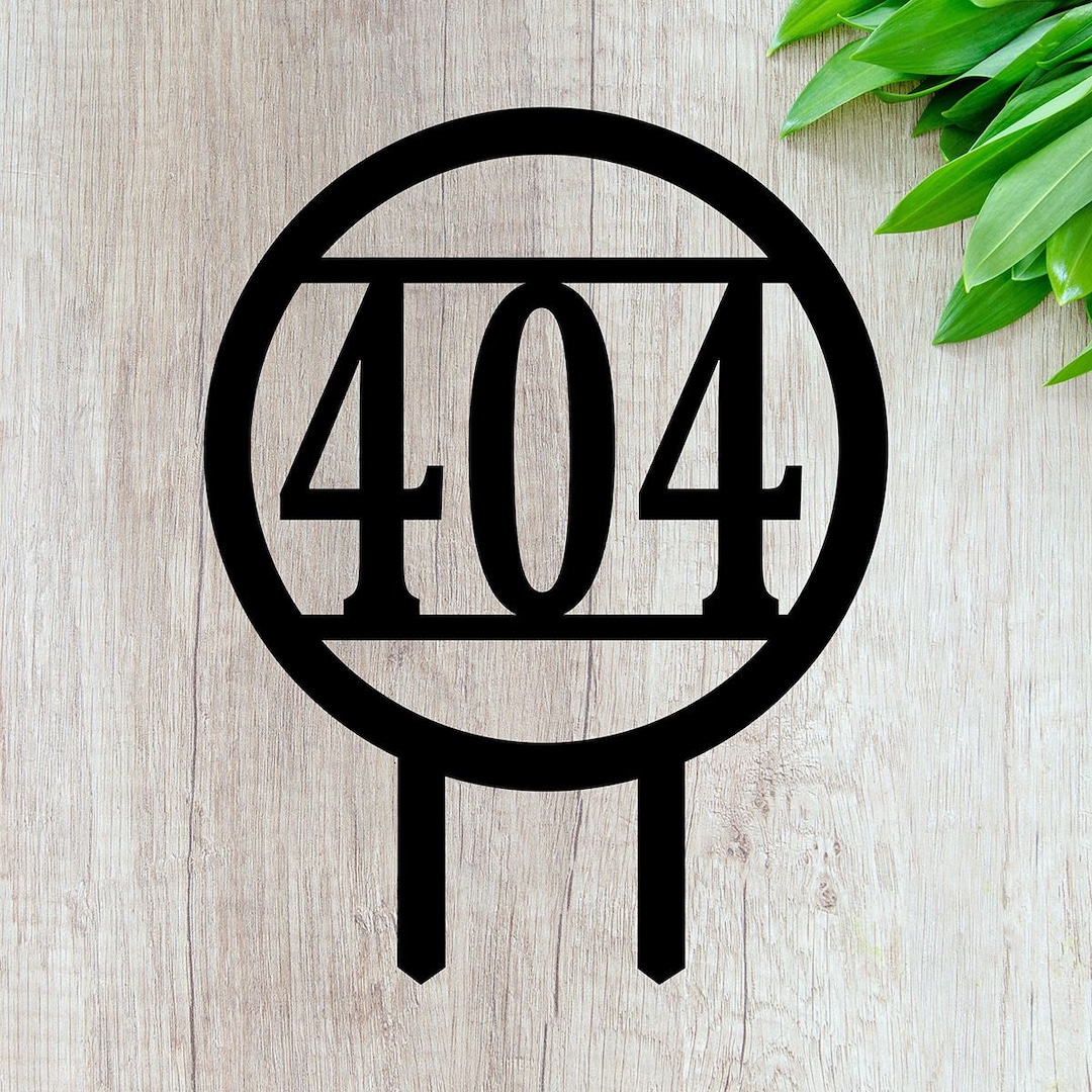 Address Sign - Metal ACM Address Garden Flag - House Number Yard Stake ...