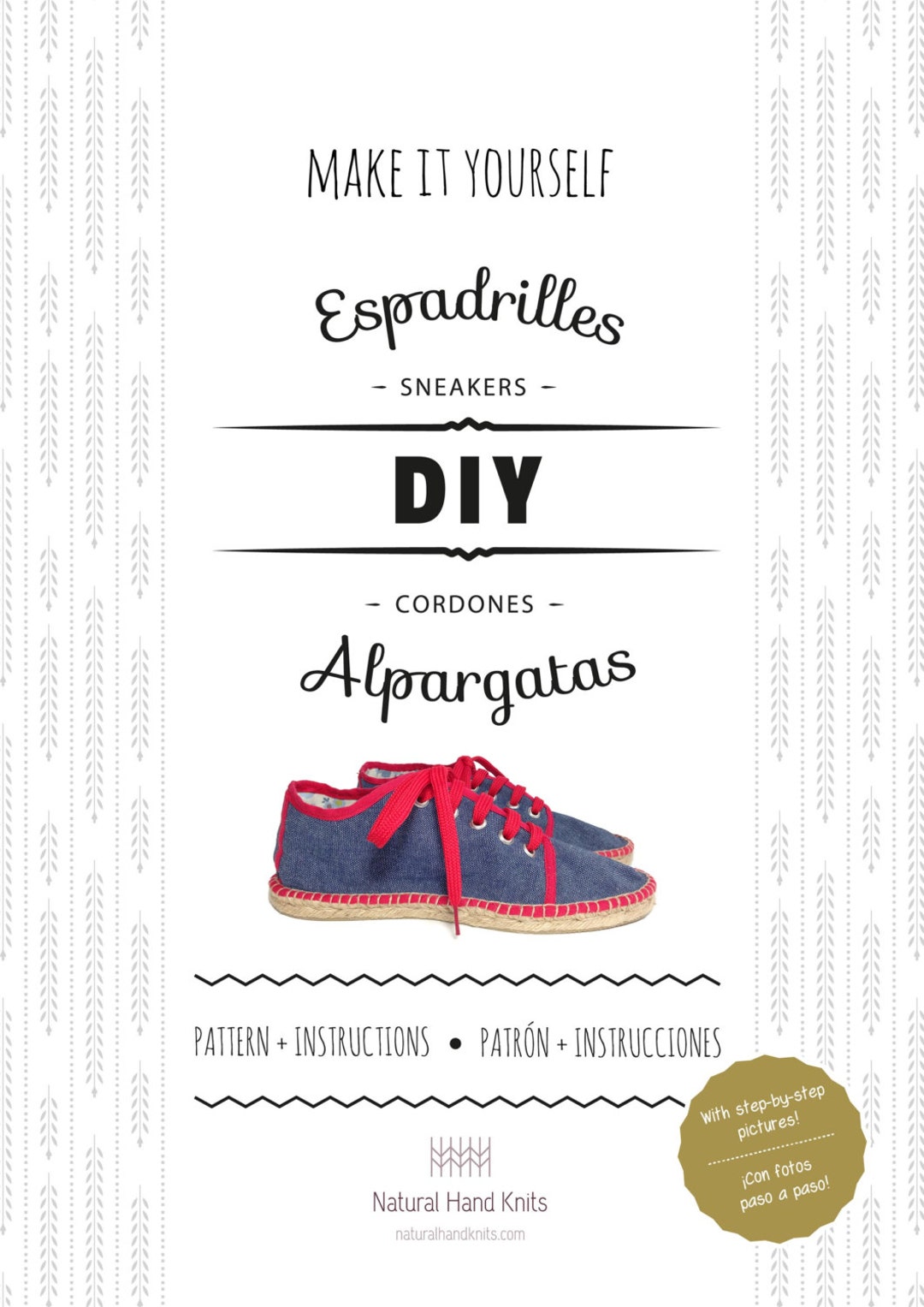 PDF Pattern Detailed Instructions to Make Your Own Espadrille Sneakers ...