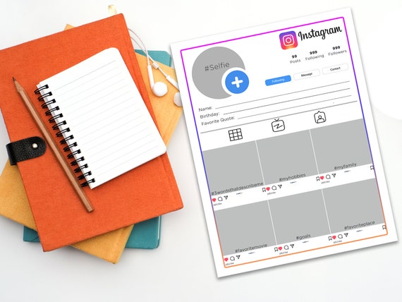 All About Me Meet the Student Instagram Template | Etsy