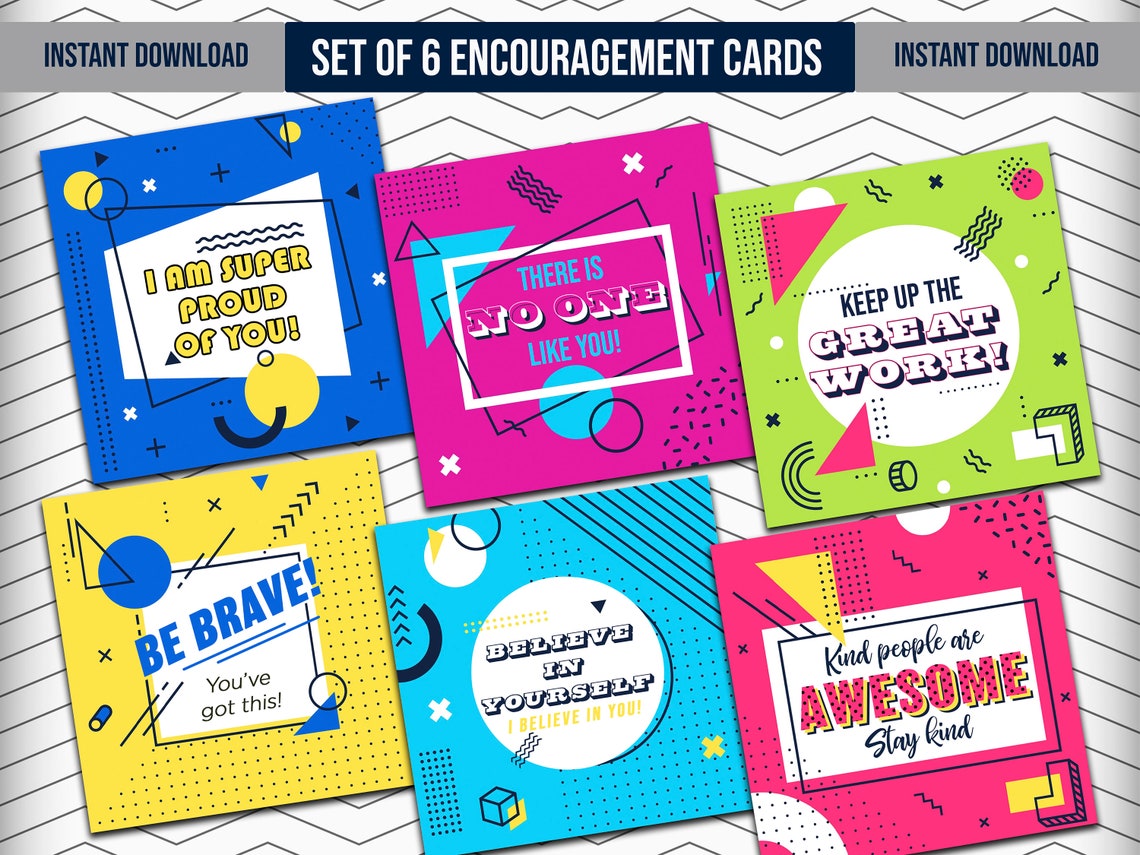 Encouragement Cards - Kindness Cards - Lunchbox Notes - Student ...