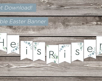 He is Risen Banner - Etsy