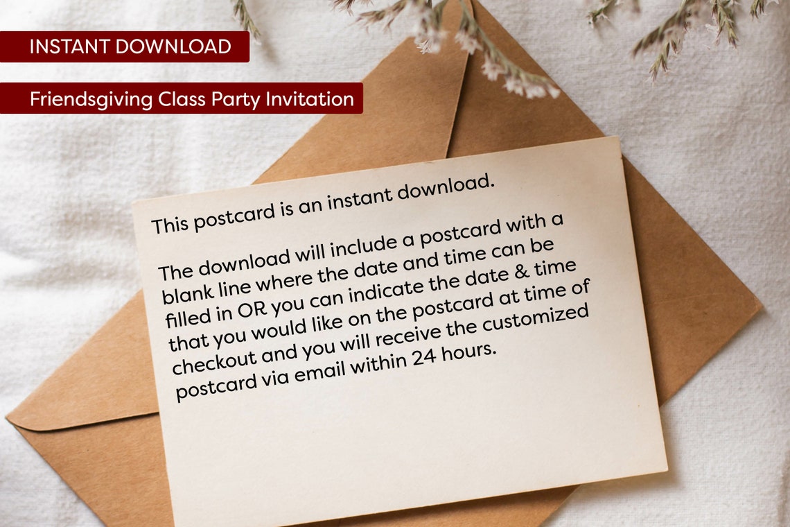 Friendsgiving-thanksgiving-class-party-invitation - Etsy