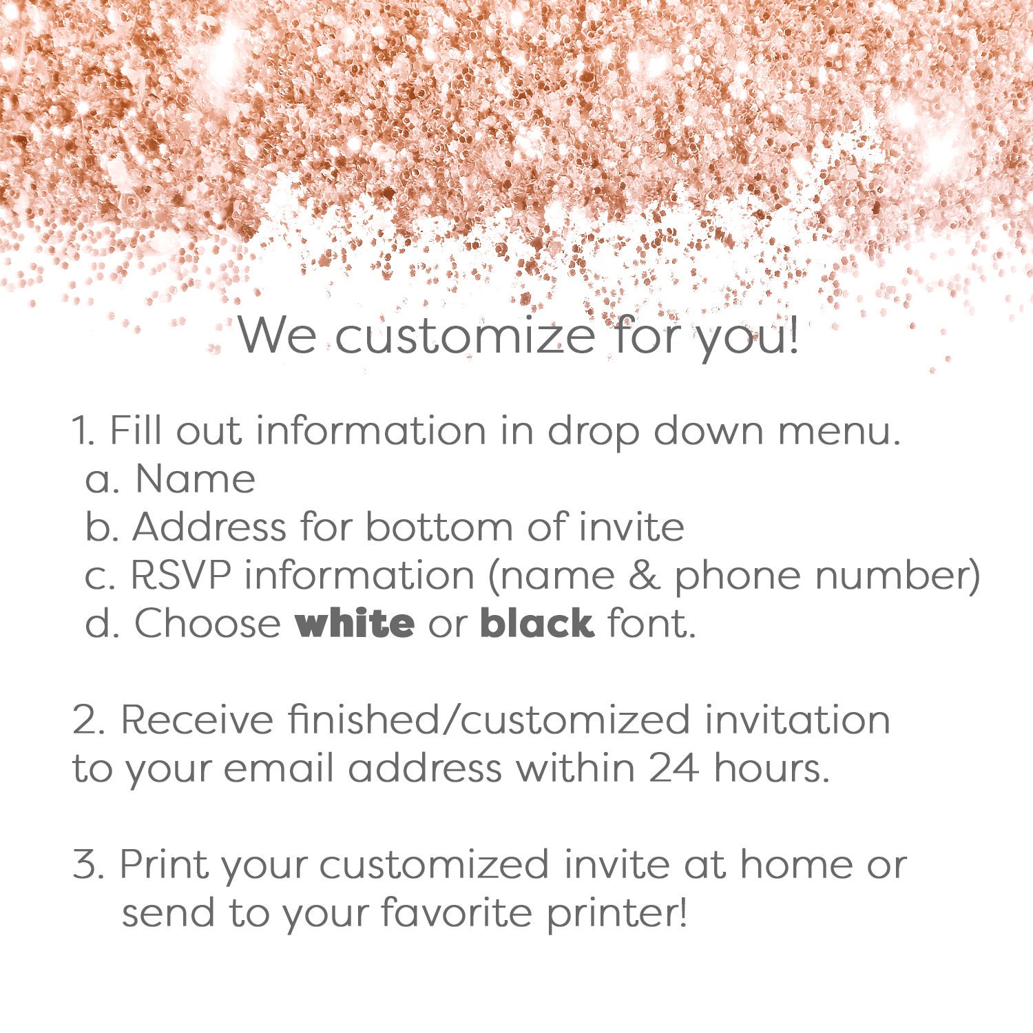 Sweet 16 Party Invite Set - Custom Party Invitation - Printable Party ...