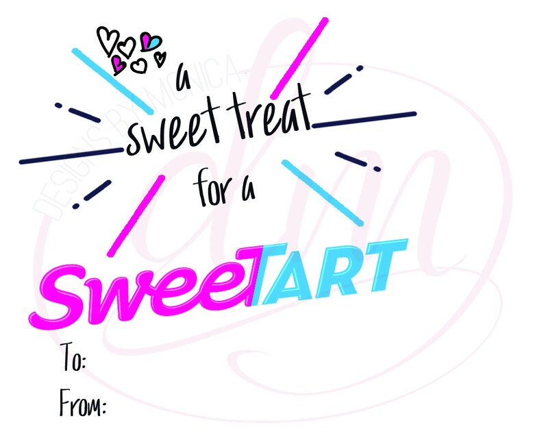 Fun Valentine Card - Sweetart Candy - Student Valentine Card - Etsy