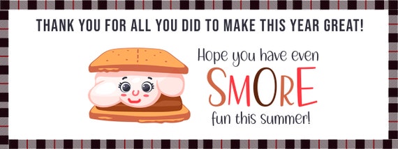 End Of Year Teacher Gifts Smores