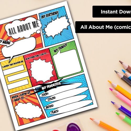 My All About Me Book - Etsy