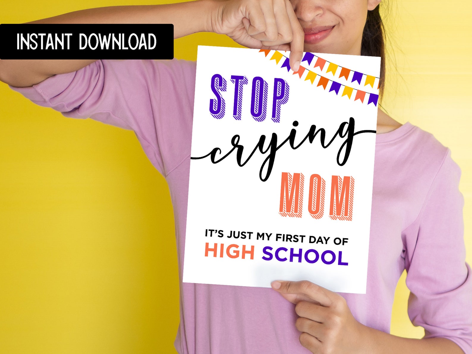 Stop Crying Mom It's Just My First Day of High School - Etsy