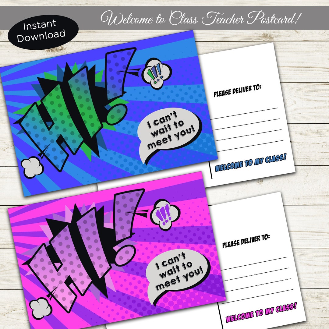 Meet the Teacher - Back to School - Student Postcard - Mail From ...
