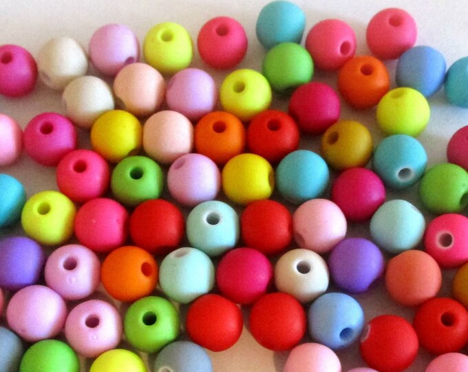 50 Multicolored Kids Beads | Kids Jewelry | 10mm Beads | Make Your Own ...