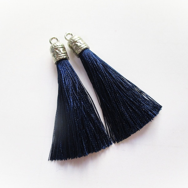 Navy Blue Tassels - Etsy
