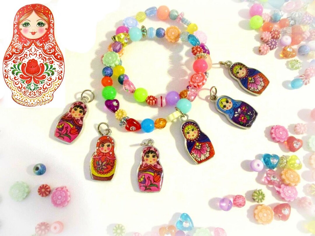 Russian Doll DIY Jewelry Kit for Kids to Make | Jewelry Making Kits for ...