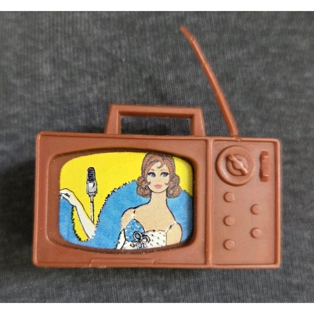 Vintage Barbie Brown Television TV Doll Accessory - Etsy