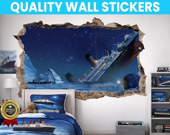 Titanic Wall Decal Sticker Mural Poster Print Art Home Bedroom Office ...